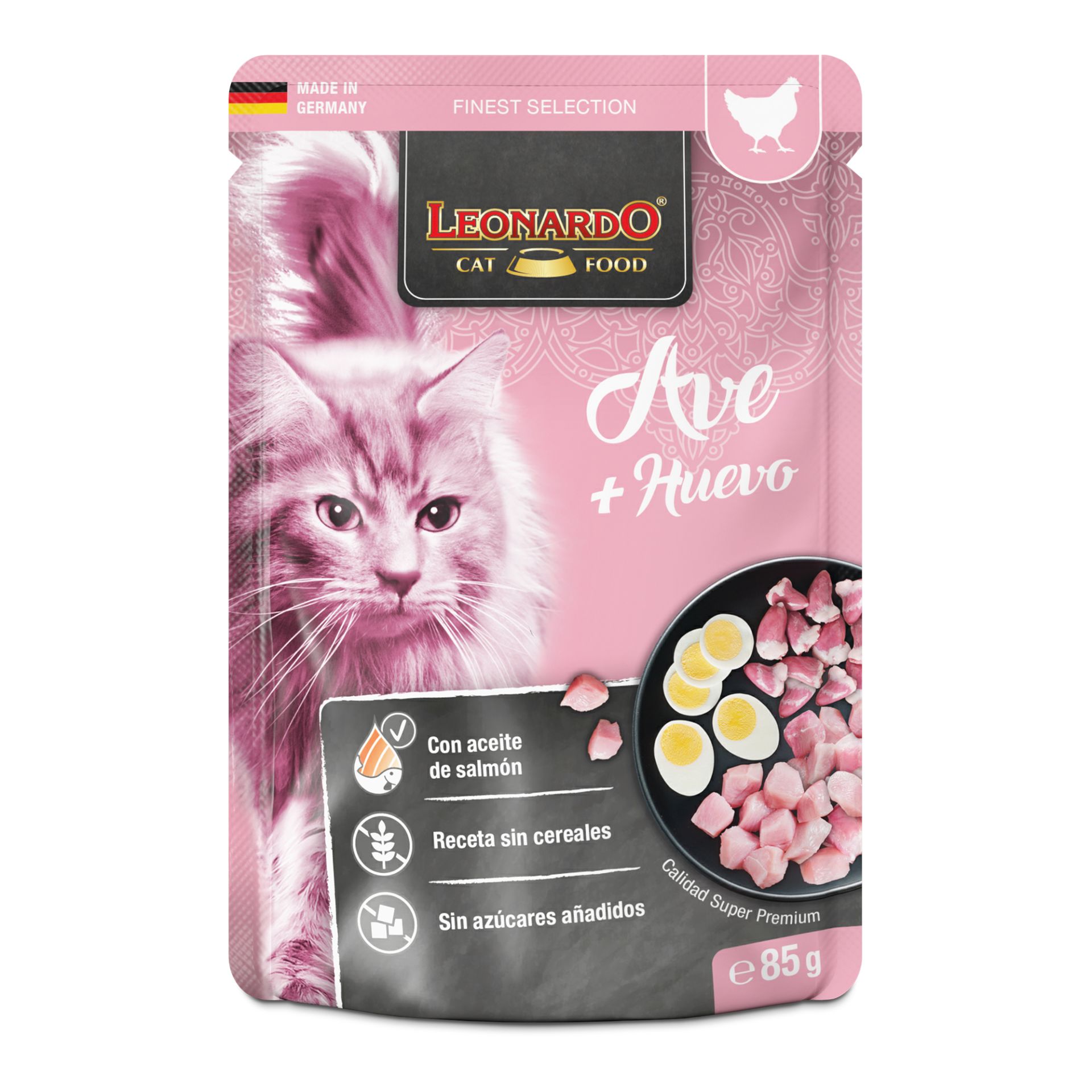 Paté para gatos de ave con huevo