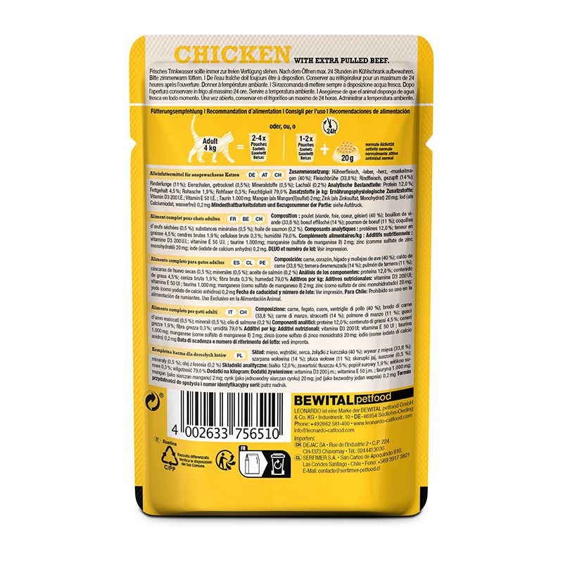 LEONARDO® Chicken + extra pulled Beef